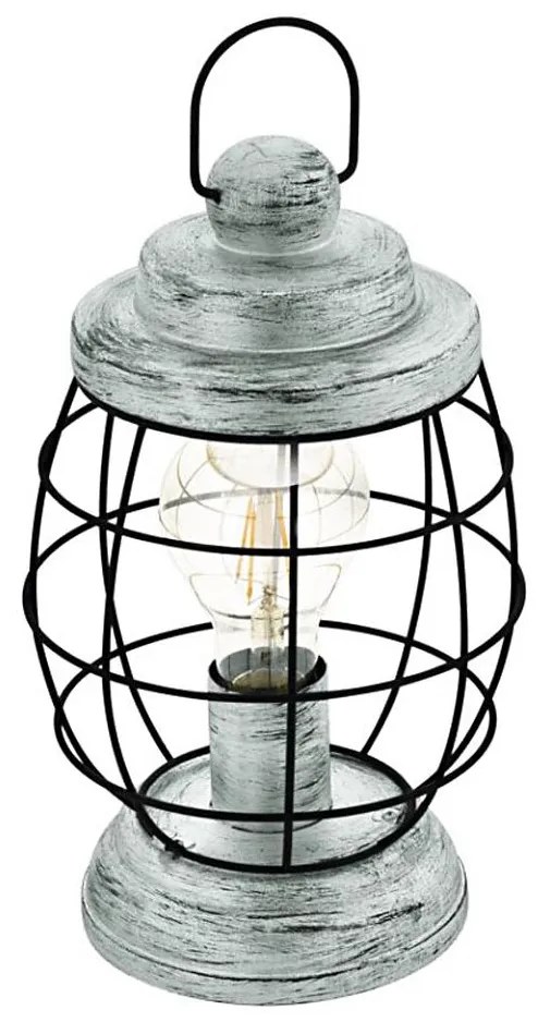 Eglo 79436 - Stolní lampa BAMPTON 1xE27/60W/230V stříbrná