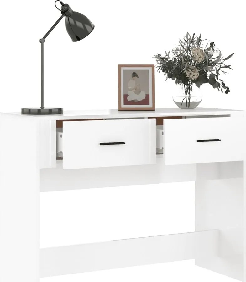 vidaXL Konzolový stolek 100 x 39 x 75 cm kompozitní dřevo [816778] Barva: šedá sonoma