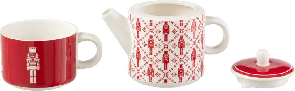 Dárková sada konvička Tea for One se šálkem Nutcrackers – 780ml