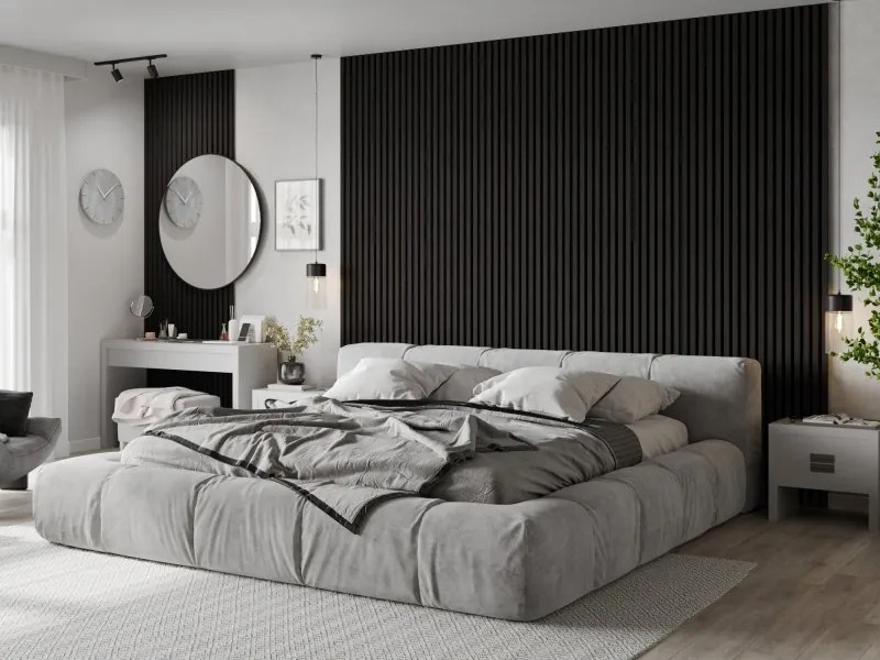 Mexen Lam-B, akustické stěnové lamely 275 × 30 cm, HDF deska 4 mm, technická dýha, eben černý, S100-275307-3015-023