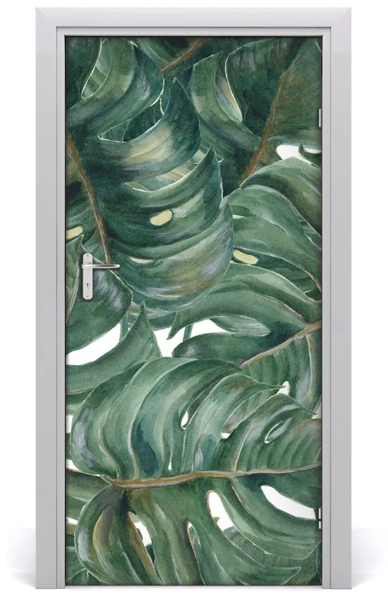 Samolepící fototapeta na dveře Monstera 85x205 cm