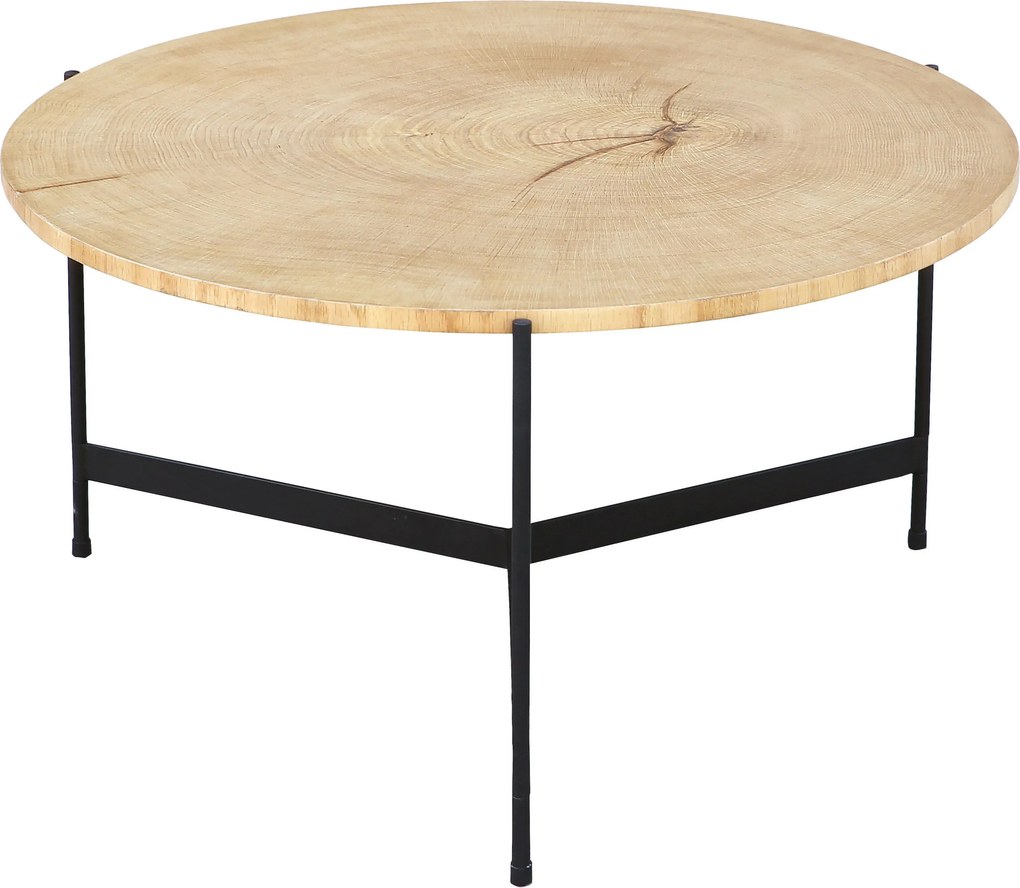 XXXLutz KONFERENČNÍ STOLEK, černá, barvy dubu, dřevo, kov, kompozitní dřevo, 70/70/38 cm Waldwelt - Konferenční stolky - 001739008501