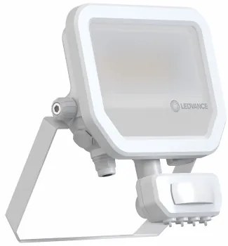 LED reflektor s pohybovým čidlem LEDVANCE FLOODLIGHT bílý SENSOR 17W/11W 2200/1465lm 3000K teplá bílá IP65