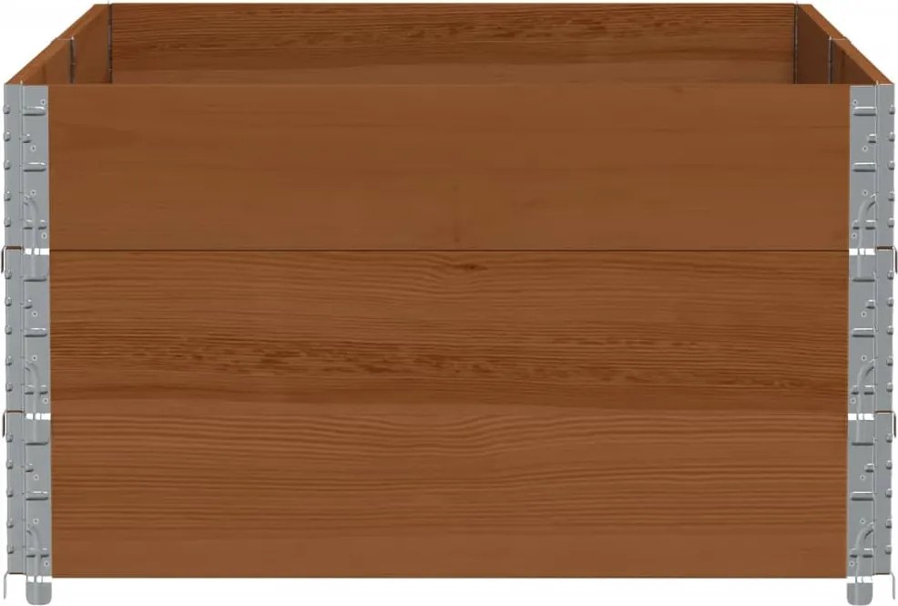 Zahradní truhlík hnědý 150 x 100 cm masivní borové dřevo 3295442