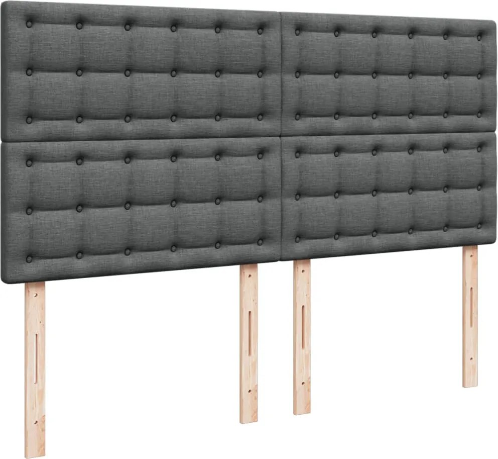 Box spring postel s matrací tmavě šedá 180x200 cm textil 3291374