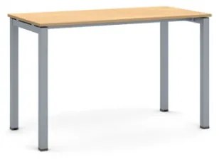 Stůl PRIMO SQUARE se šedostříbrnou podnoží 1200 x 600 x 750 mm, bříza
