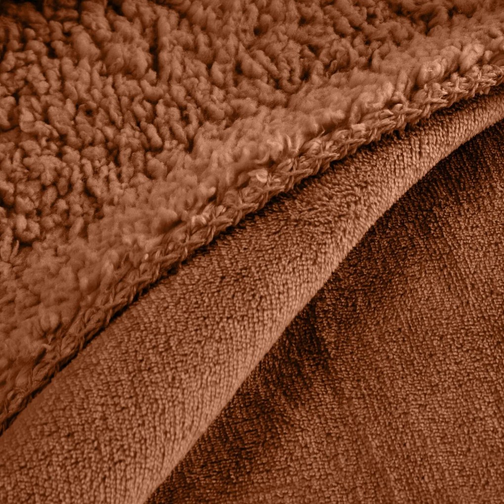 BUKLÉ DEKA TEDY 150X200 CM CIHLOVÁ