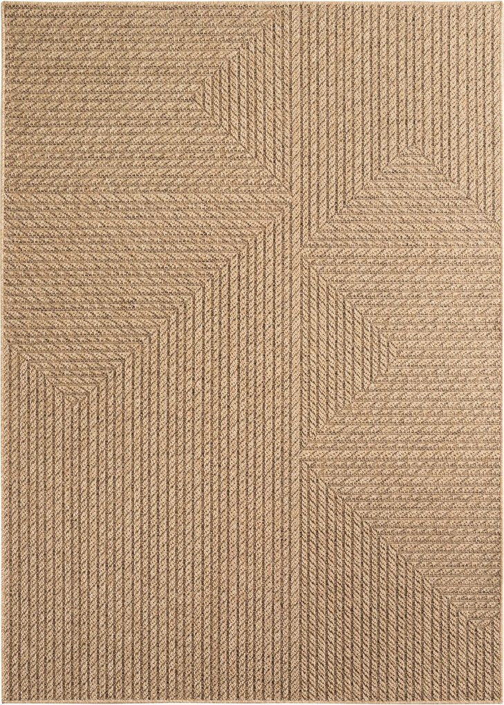 Kusový koberec Timber 1404 beige - na von aj na doma, 120x170, béžová, chodba / predsieň, Ayyildiz