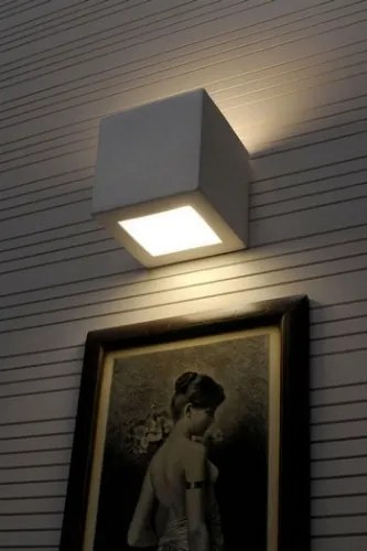 Nástěnné keramické svítidlo SOLLUX Leo E27 1x60W bez zdroje SL.0005 bílá