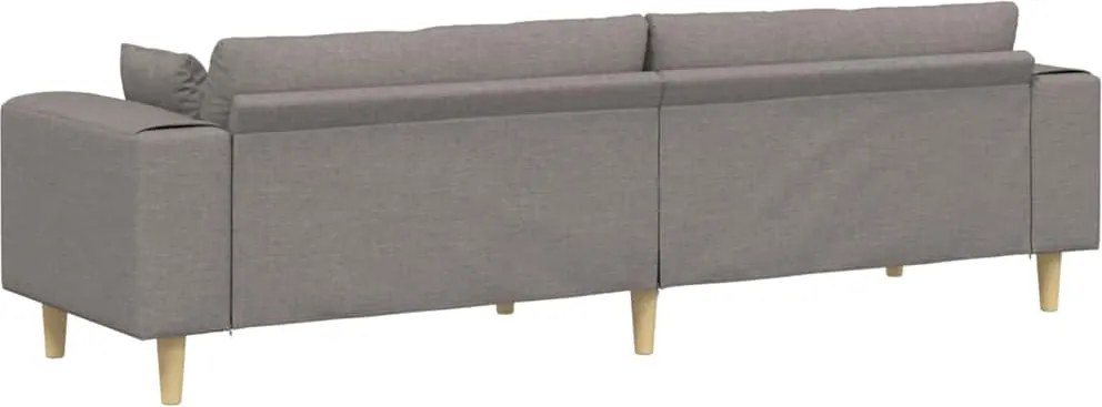 Pohovka Taupe 250 x 77 x 76 cm textil 3335148