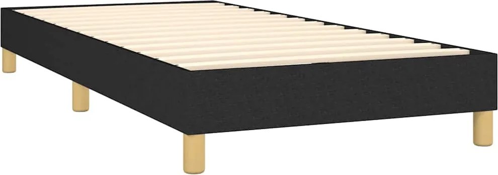 Box spring postel s matrací černá 90x190 cm textil 3130475