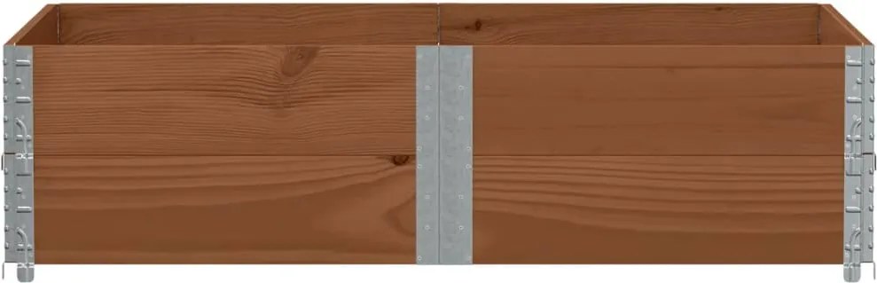 Zahradní truhlík hnědý 150 x 100 cm masivní borové dřevo 3295418