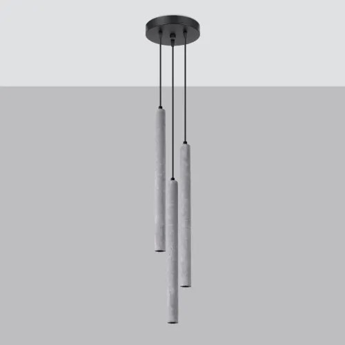 Závěsné svítidlo SOLLUX PASTELO 3P betonové G9 3x8W bez žárovky SL.1273