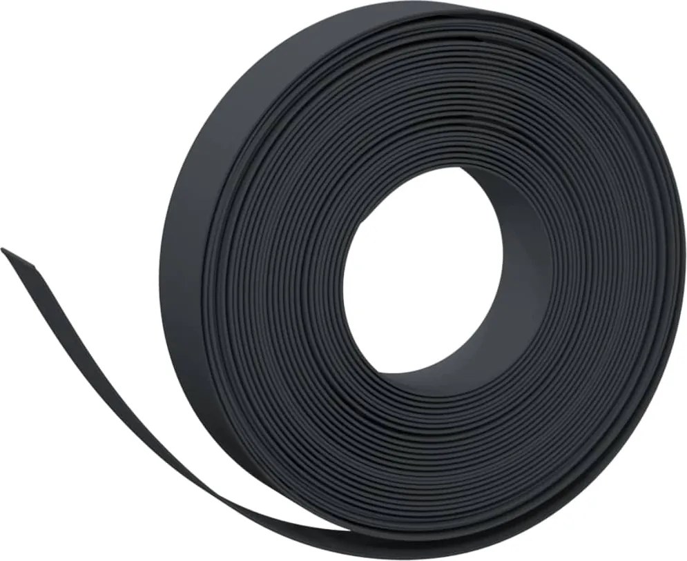 Travní lemy 4 ks černé 10 m 10 cm polyethylen 3155434