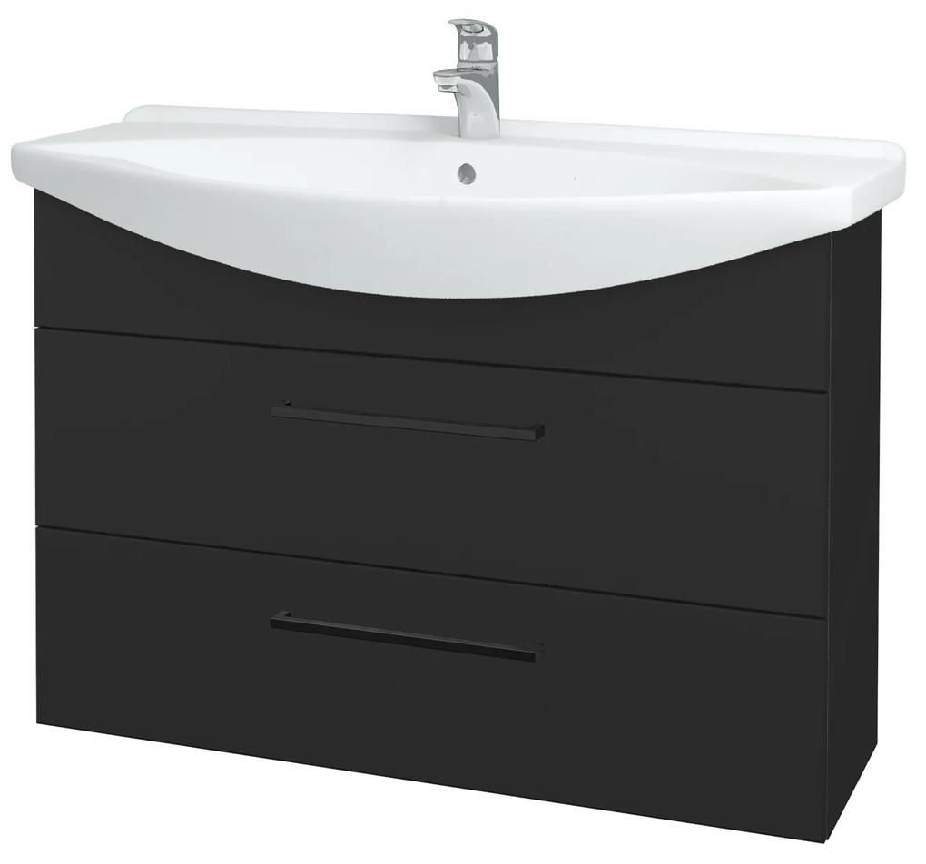 Dřevojas Koupelnová skříň TAKE IT SZZ2 105 Varianta: N01 Bílá lesk / Úchytka T05 / D16 Beton tmavý