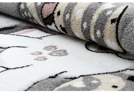 Dywany Luszczow Kusový koberec kulatý PETIT JEDNOROŽEC, šedý Rozměr koberce: 160 cm KRUH