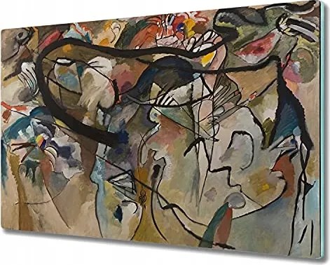 Skleněná deska 80x52 Composition V Kandinsky