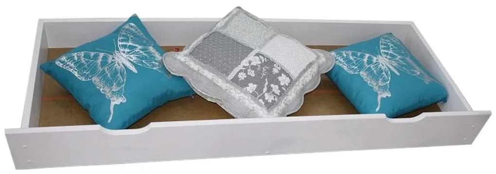 Zásuvka pod postel - 57x150 cm - pod 2/3 postele, bílá