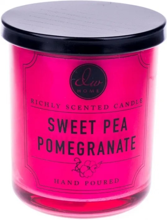 DW Home Vonná svíčka ve skle Granátové jablko a sladký hrášek-Sweet Pea Pomegranate, 4oz