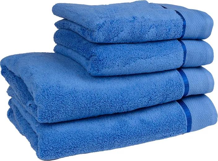 Bavlněný ručník / osuška z mikro bavlny- modrá - Modrá - 50*90 cm