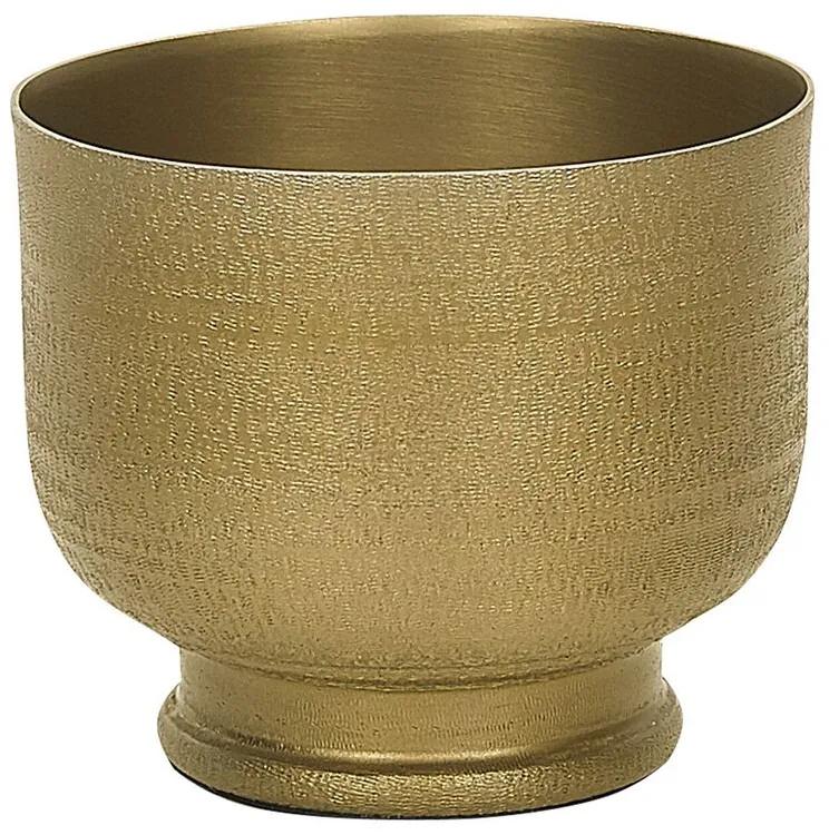 Kovová váza zlatá  BELBES