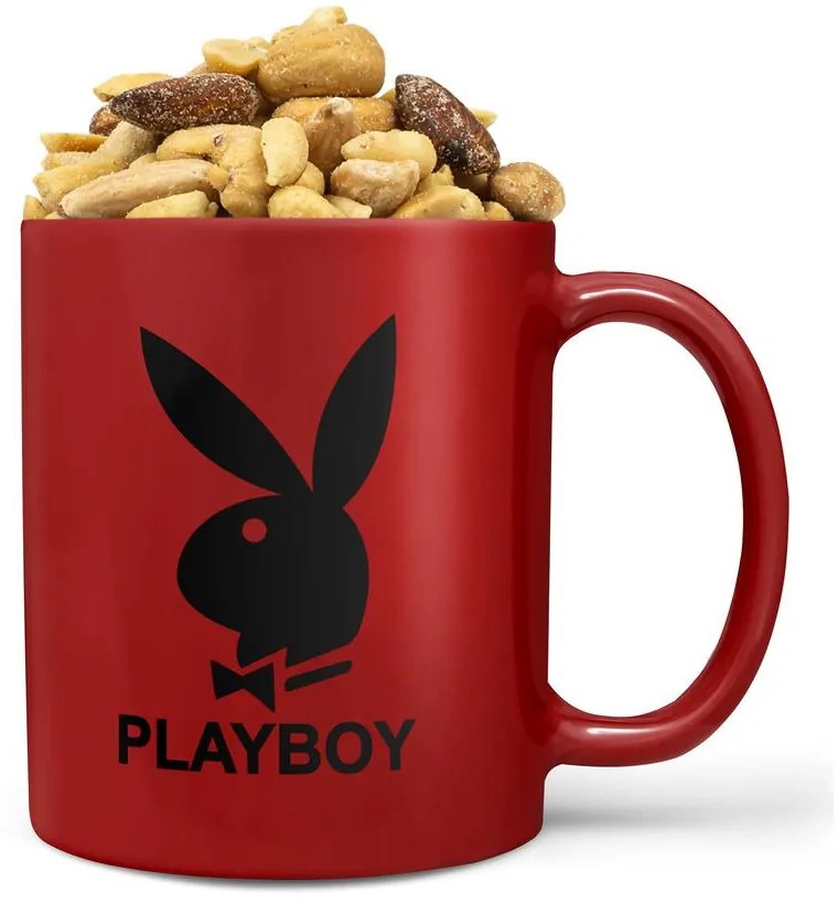 Hrnek Playboy (Náplň hrníčku: Směs slaných oříšků)