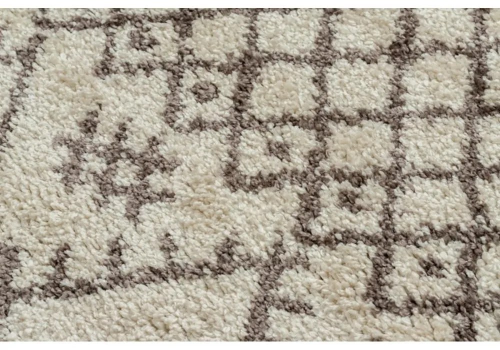Kusový koberec Shaggy Akira krémový 140x190cm