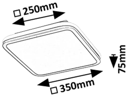 Rabalux 71399 - LED Stm. stropní svítidlo SERKAN LED/43W/230V 3000-6500K + DO