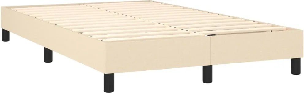 Box spring postel s matrací krémová 120x200 cm textil 3140366