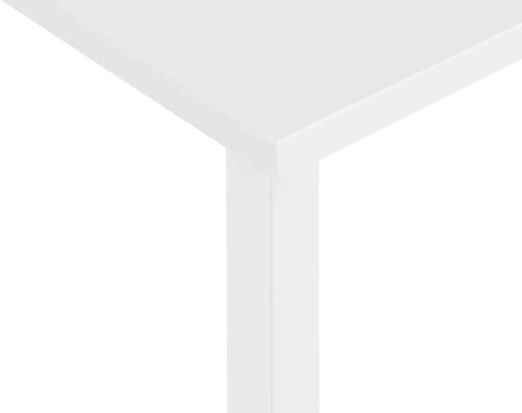vidaXL PC stůl 105 x 55 x 72 cm MDF a kov [20552] Barva: Bílá