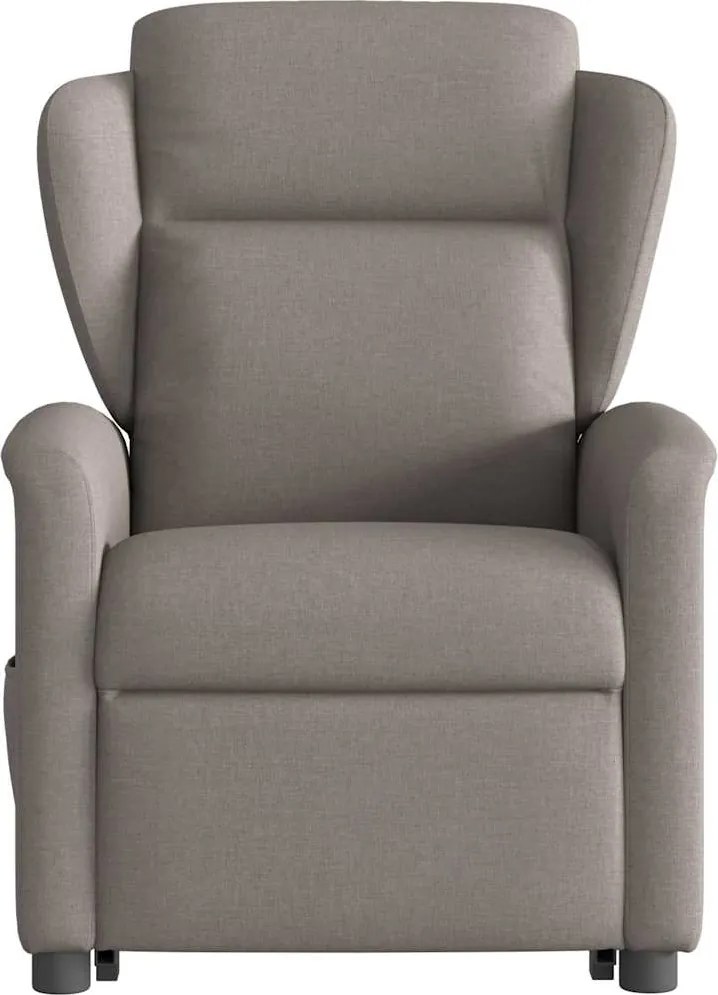 Elektrické zvedací polohovací křeslo taupe textil 3303161