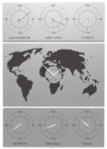 Designové hodiny 12-008 calleadesign v-cosmo 85cm (více barevných verzí) barva stříbrná-2 - ral9006