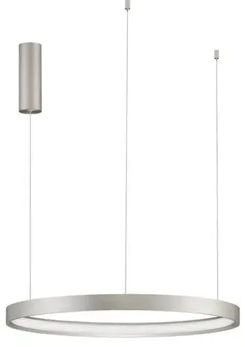 LED lustr Perrine 60 stříbrná