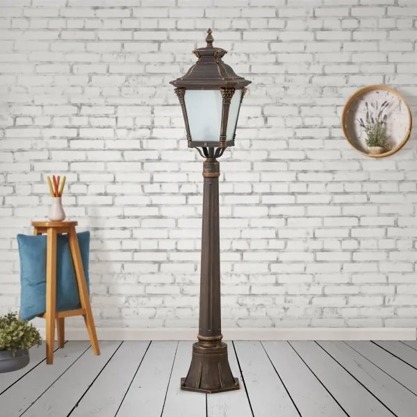 Orion - Venkovní lampa AIKO 1xE27/60W/230V 115 cm IP23 bronz/patina