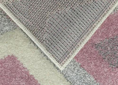 Koberce Breno Kusový koberec PORTLAND 1505/RT4P, Růžová, Vícebarevné, 200 x 285 cm