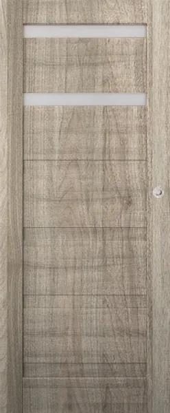 posuvné interiérové dveře do pouzdra EVORA model 2 Průchozí rozměr: 70 x 197 cm, Orientace dveří: Levé dveře, Dekor: Ořech columbia
