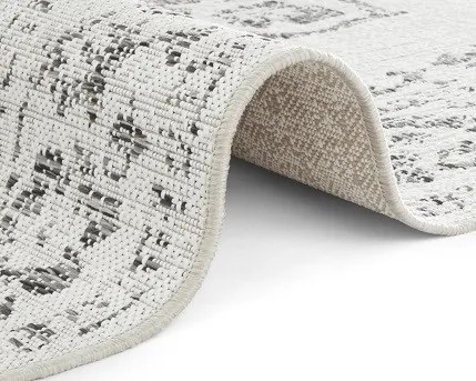 Hanse Home, Kusový koberec Beach 103855 Cream/Grey/Anthracite – na ven i na doma, 240x340, béžová, bílá, chodba / předsíň