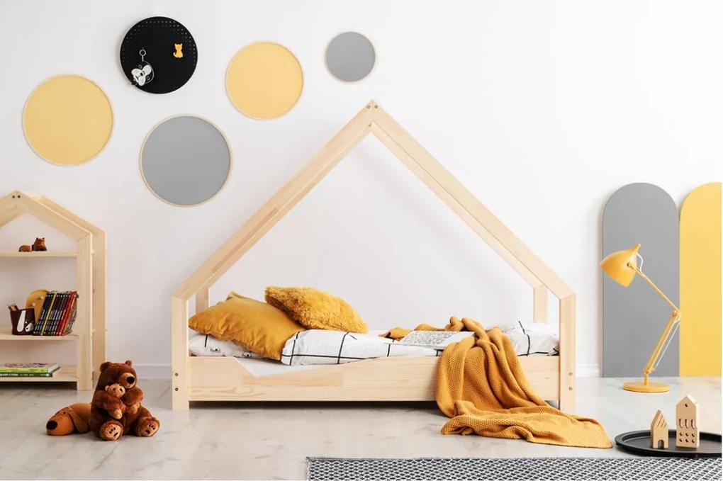 Adeko Dětská postel domeček Loca A Velikost postele: 190x80 cm Barva: dekor přírodní dřevo přírodní