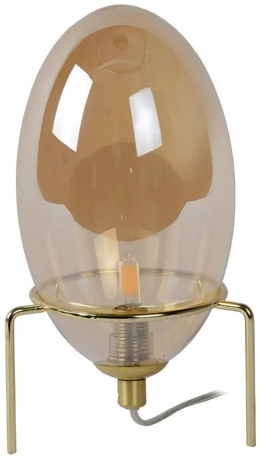 LUCIDE Stolní lampa EXTRAVAGANZA BELLISTER průměr 13 cm - 1xG9 - Amber