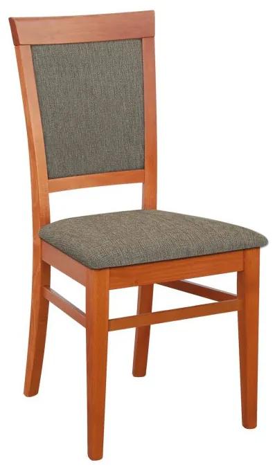 Stima Dřevěná jídelní židle MANTA | Sedák: delgado 4 verde,Odstín: tm.hnědá
