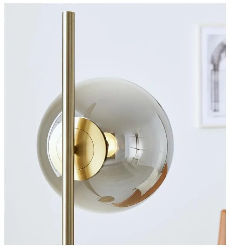 Černá stojací lampa Markslöjd Dione, výška 134,5 cm