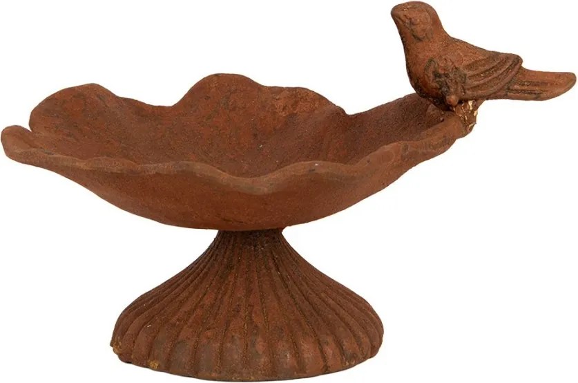 Rustikální rezavé krmítko pro ptáčky - 19*10*9 cm