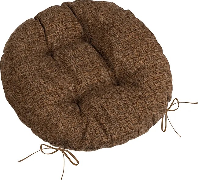 Bellatex Sedák LADA kulatý prošívaný Hnědá 40 cm, (průměr)
