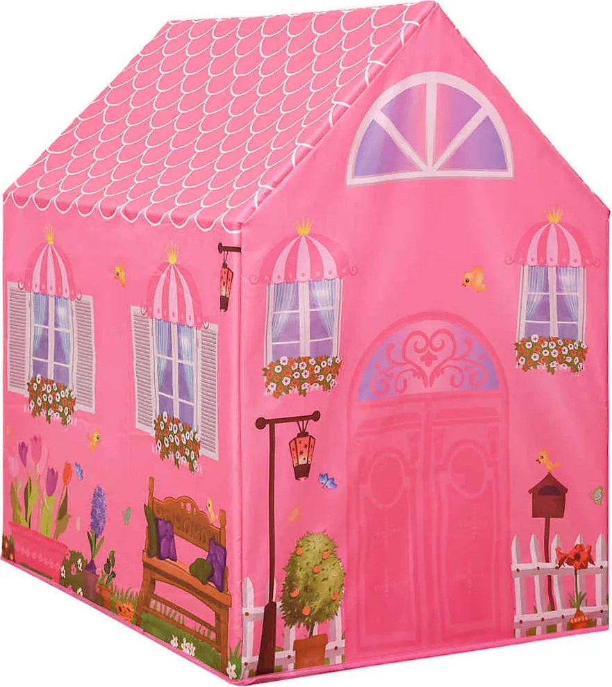 vidaXL Dětský stan na hraní s 250 míčky růžový 69 x 94 x 104 cm [3107749] Barva: Vícebarevné 2