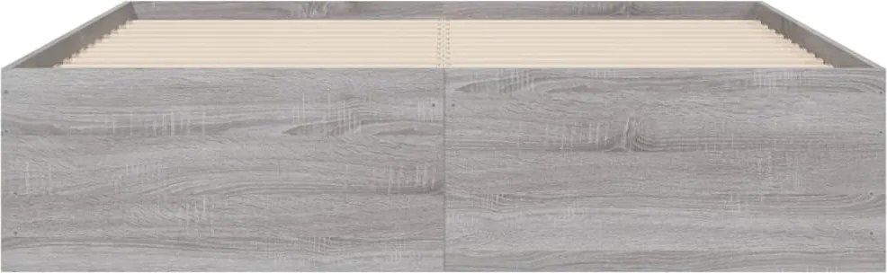 Rám postele se zásuvkami šedý sonoma 120 x 190 cm kompozit 3207320