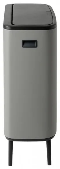 Brabantia BO TOUCH BIN HI Dotykový odpadkový koš 2x30 l - minerální světle šedá