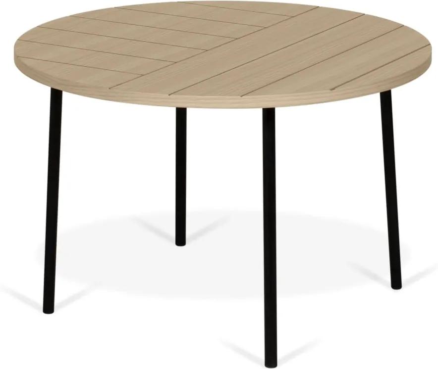 Konfereční stolek s deskou v dekoru dubu TemaHome Ply, ø 70 cm