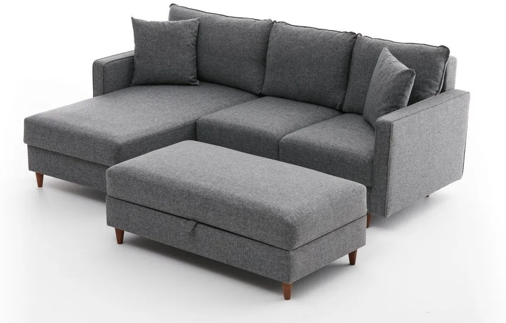 Atelier del Sofa Rohová sedací souprava Eva Left - Grey, Šedá