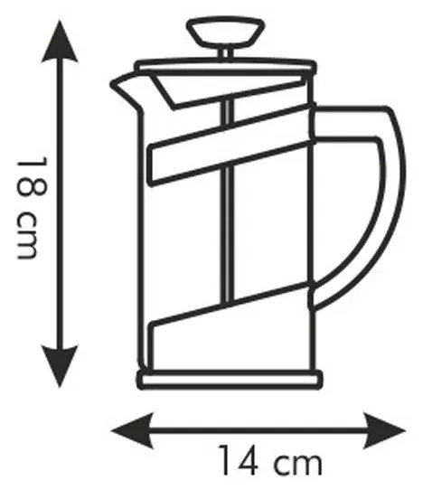 Konvice na čaj a kávu TEO 0,6 l