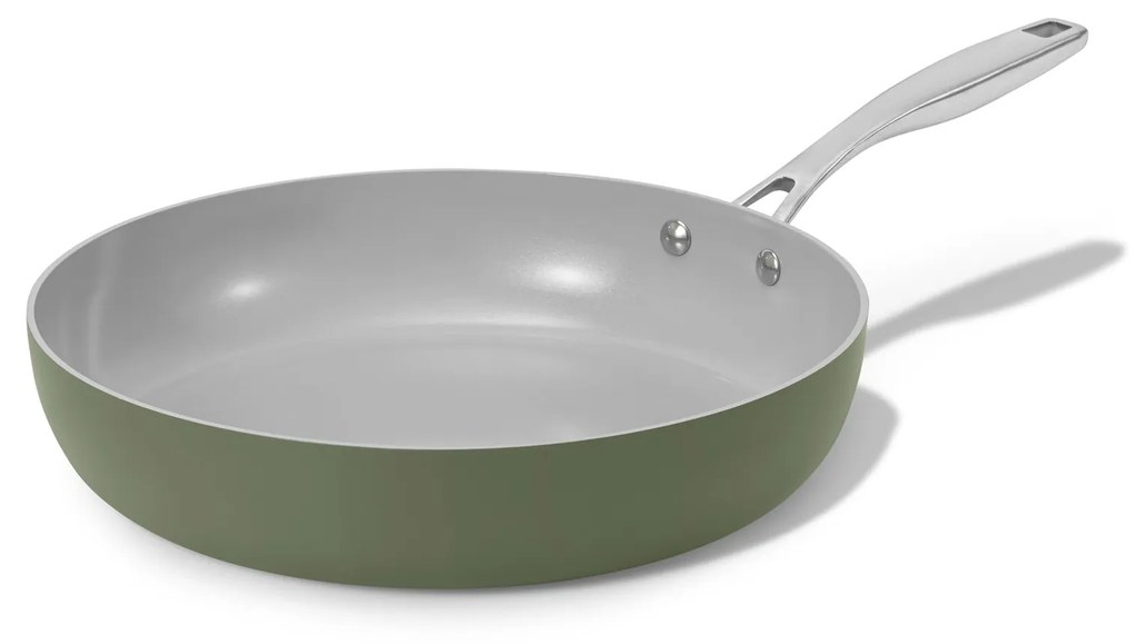 Elmich Nepřilnavá keramická pánev Vital Ø 26 cm - olivově zelená